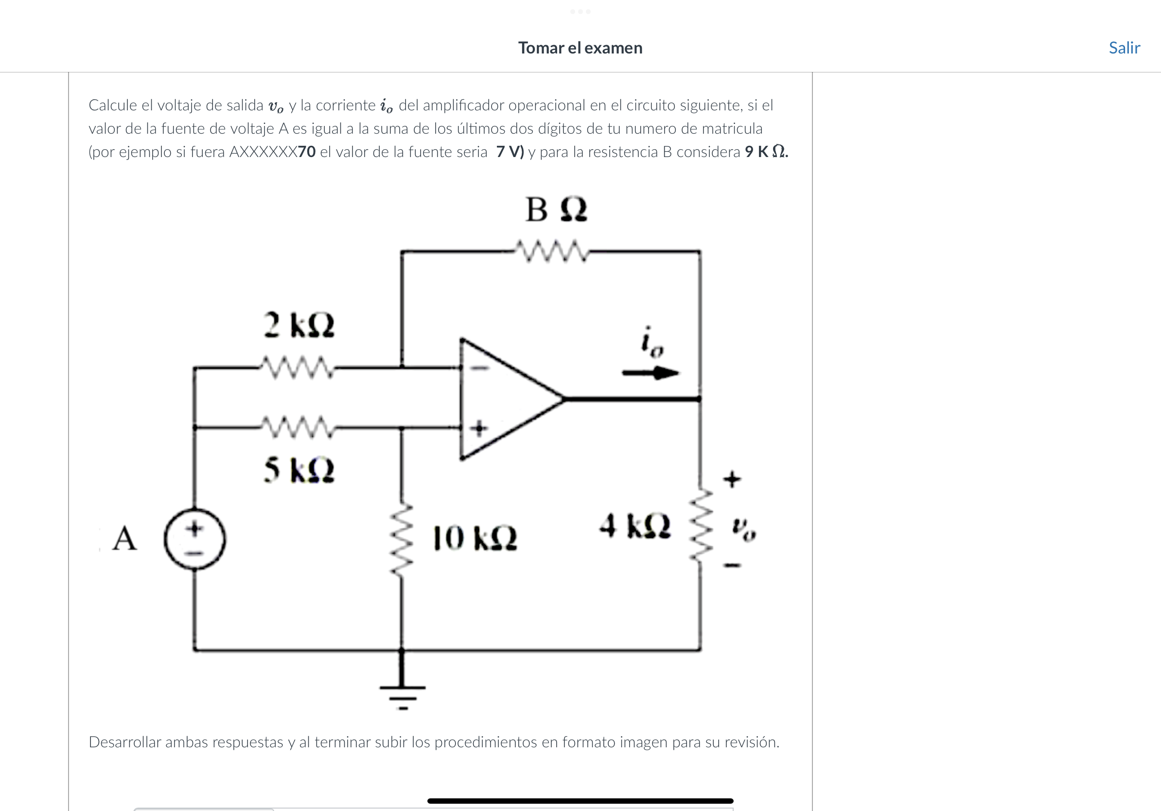 Solved Calcule el voltaje de salida vo y la corriente io del | Chegg.com