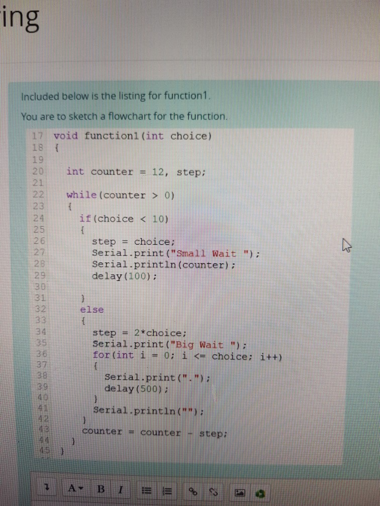 Solved ing Included below is the listing for function1. You | Chegg.com