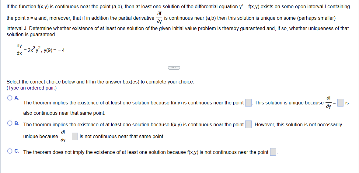 Solved If the function f(x,y) is continuous near the point | Chegg.com