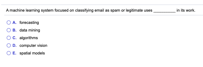 Solved A machine learning system focused on classifying | Chegg.com