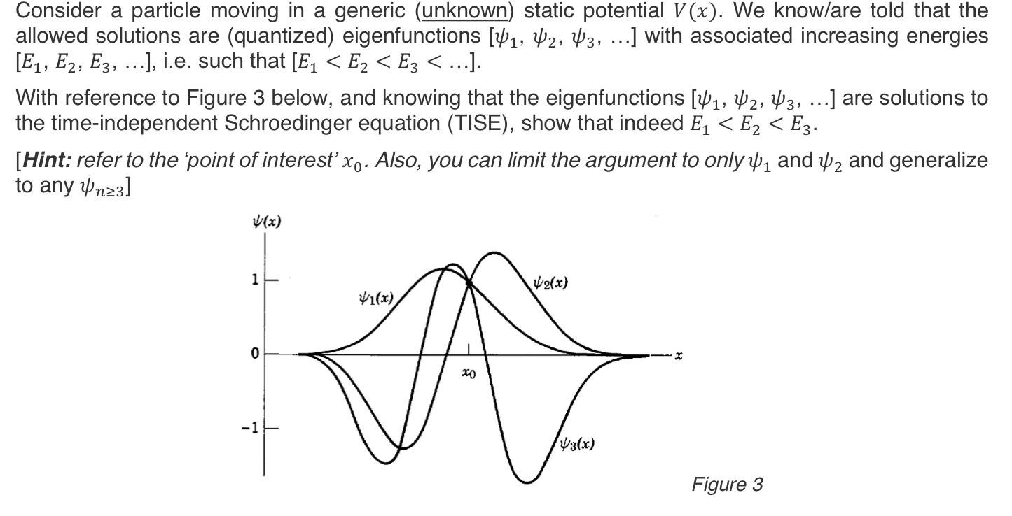 Solved Consider a particle moving in a generic (unknown) | Chegg.com