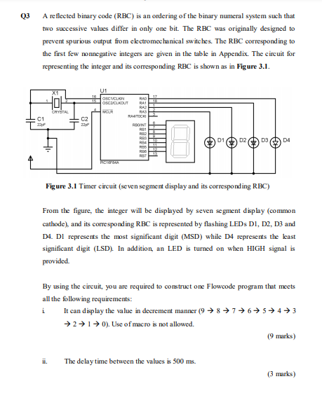 Solved Q3 A reflected binary code (RBC) is an ordering of | Chegg.com