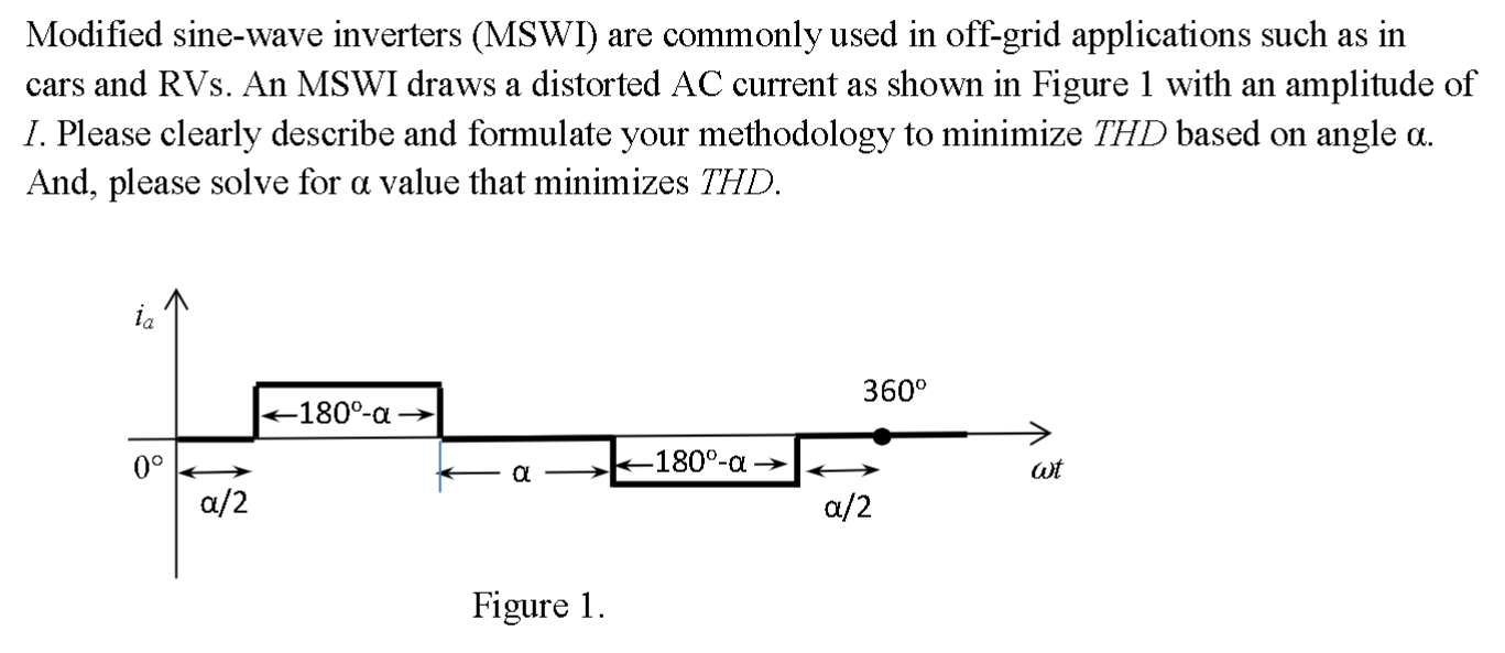 Solved Modified sine-wave inverters (MSWI) ﻿are commonly | Chegg.com
