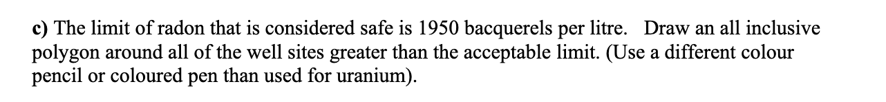 Solved 2) For map 2 of the Lake Hot Stuff area of the | Chegg.com