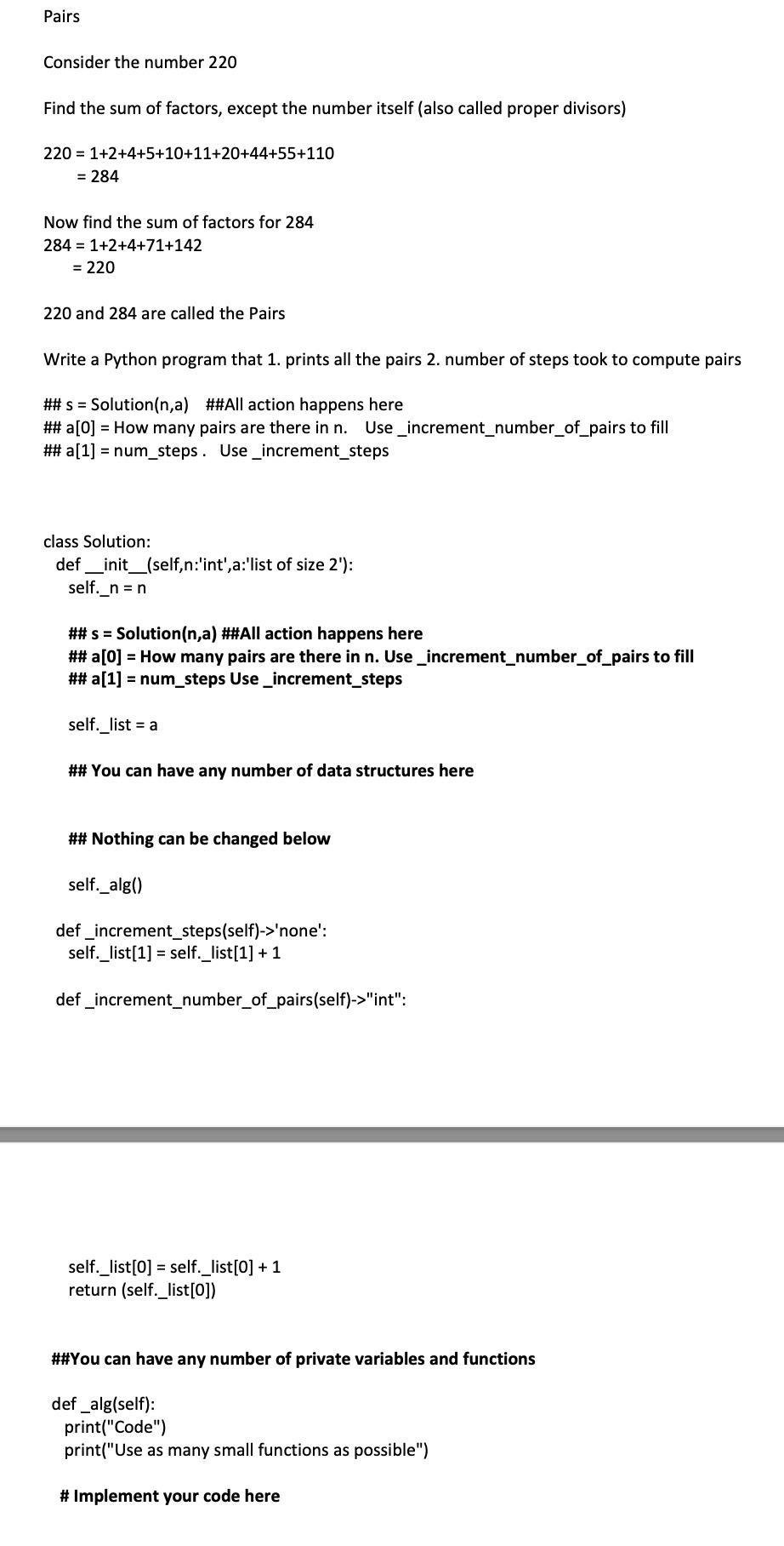 Solved Consider the number 220 Find the sum of factors, | Chegg.com