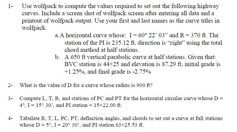 Solved 1- Use wolfpack to compute the values required to set | Chegg.com