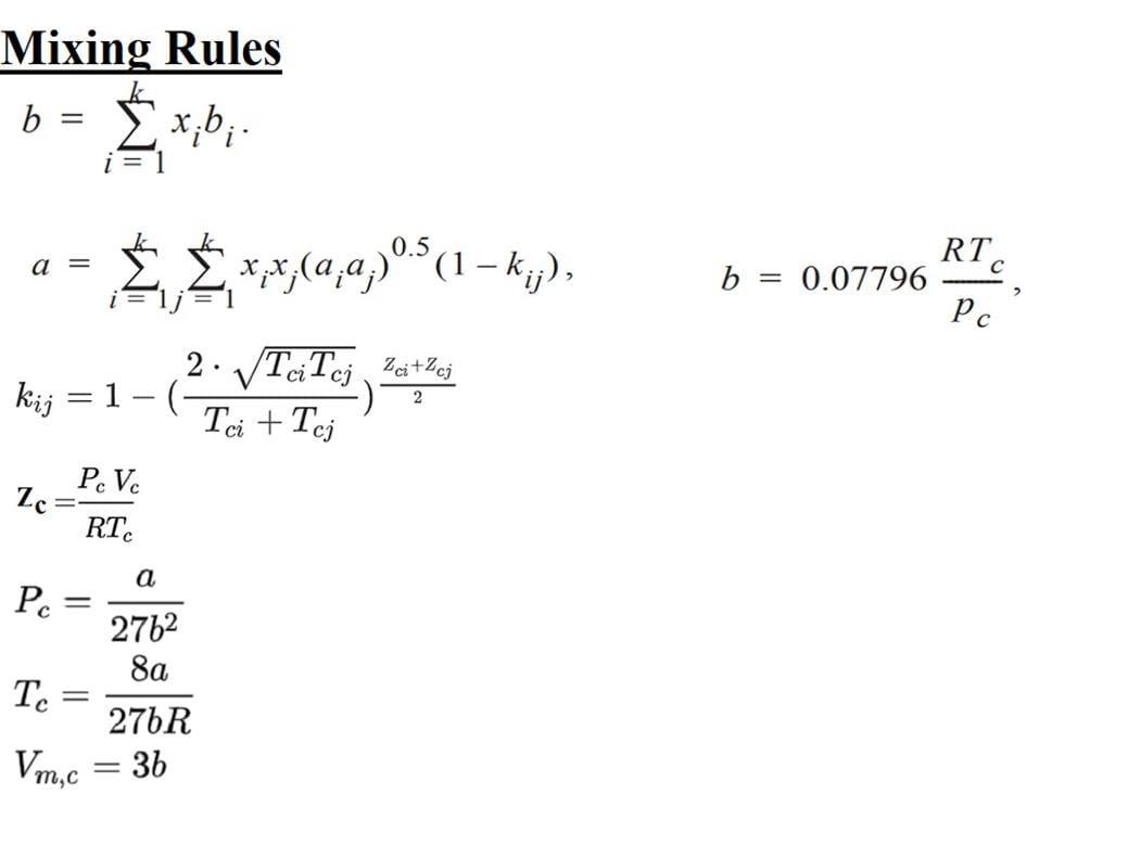 Solved Mixing Rules | Chegg.com