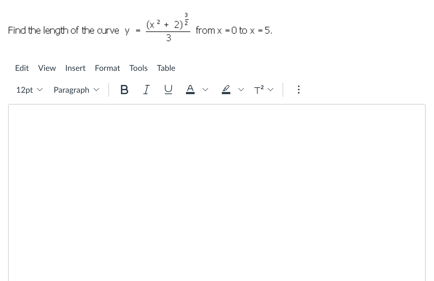 Solved Find the length of the curve y=3(x2+2)23 from x=0 to | Chegg.com