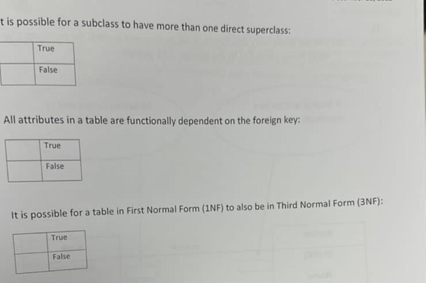 Solved t is possible for a subclass to have more than one | Chegg.com