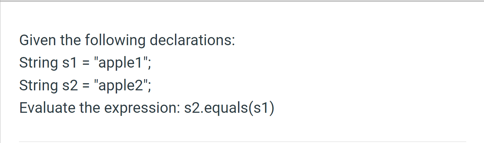 Solved Given the following declaration: String s = "Gene's | Chegg.com