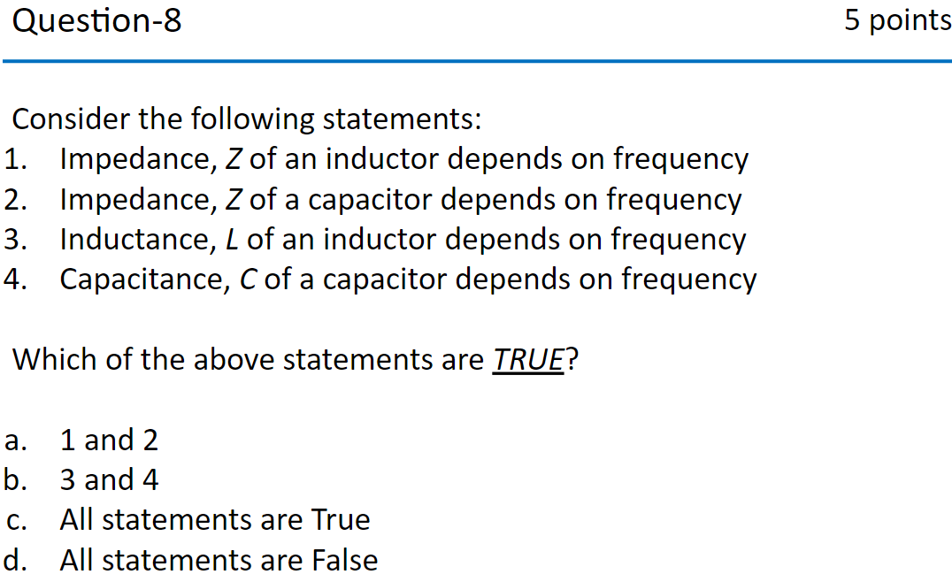 Solved Question-8 5 points Consider the following | Chegg.com