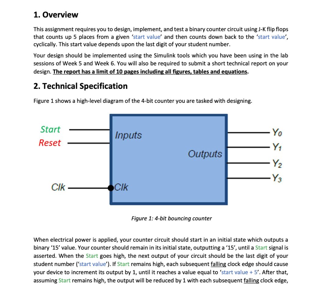 Solved 1. Overview This assignment requires you to design, | Chegg.com