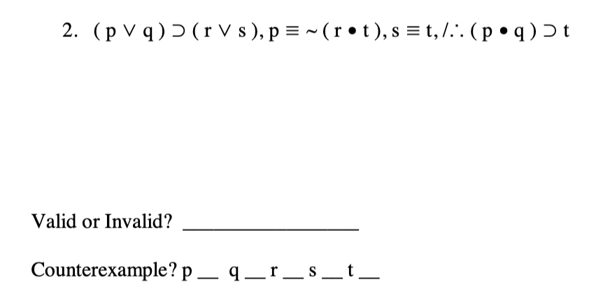Solved Use the SHORT truth-table method to determine | Chegg.com