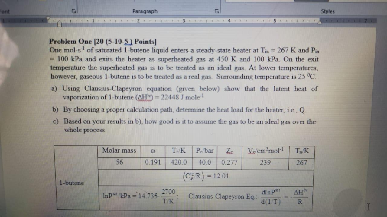 Solved ont Paragraph Styles 5 Problem One [20 (5-10-5.) | Chegg.com