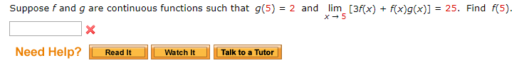 Solved Suppose F And G Are Continuous Functions Such That