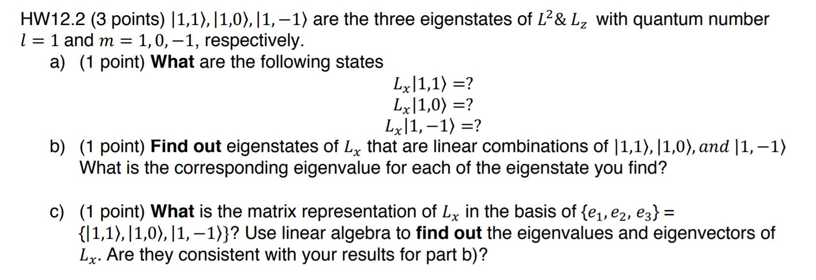 Solved HW12.2 (3 points) [1,1],[1,0),[1,-1) are the three | Chegg.com