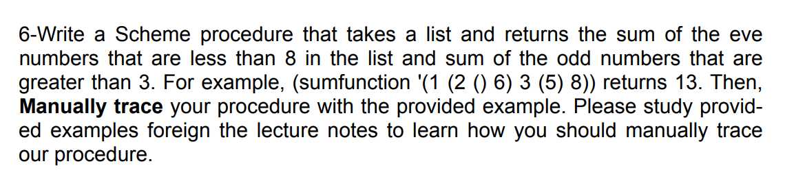 Solved [For Programming Language Paradigms]Write code in | Chegg.com
