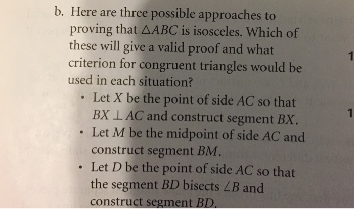 Solved 4. Assuming SAS (as an axiom), prove that if a | Chegg.com