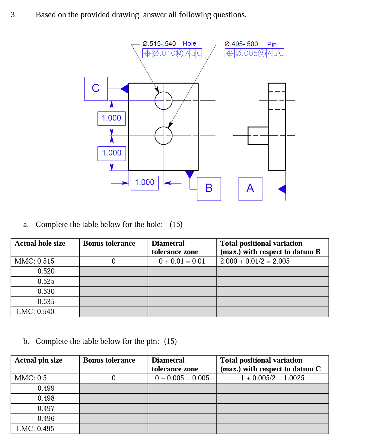 3. Based on the provided drawing, answer all | Chegg.com
