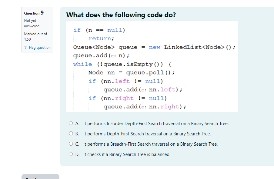 Solved What does the following code do?if | Chegg.com