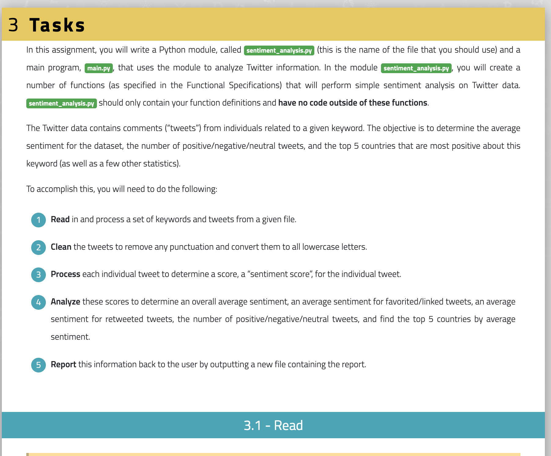 Solved Total Sentiment Score =12 Any tweet with a positive | Chegg.com