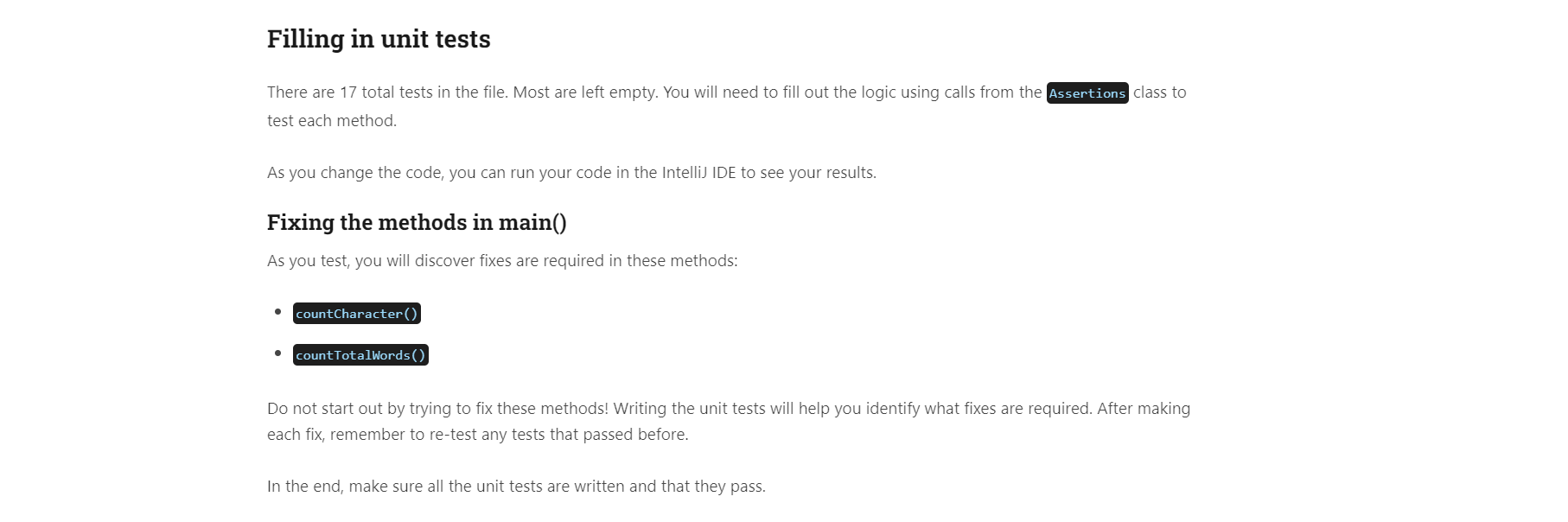 Solved Completing the Assignment You will be creating unit | Chegg.com