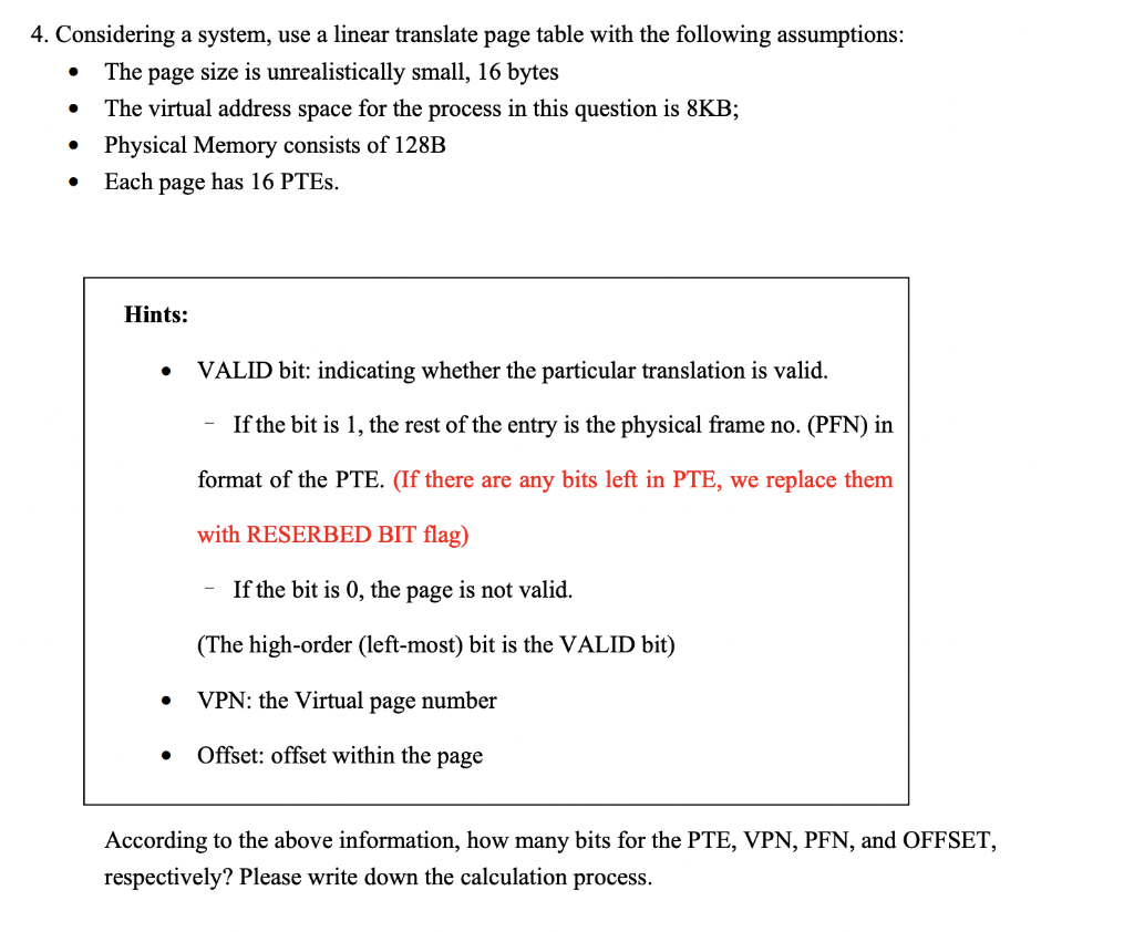 Solved 4 Considering A System Use A Linear Translate Page Chegg