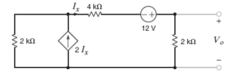 Solved Find Vo using loop analysis. | Chegg.com