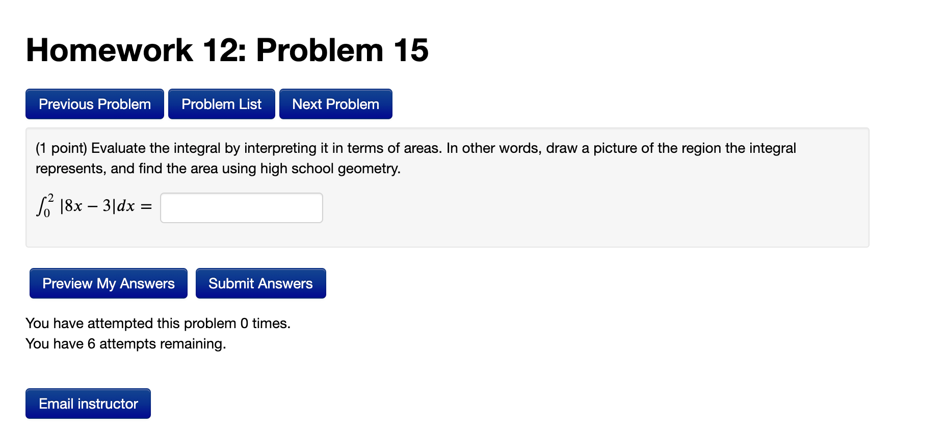 Solved Homework 12 Problem 7 Previous Problem Problem List 0303