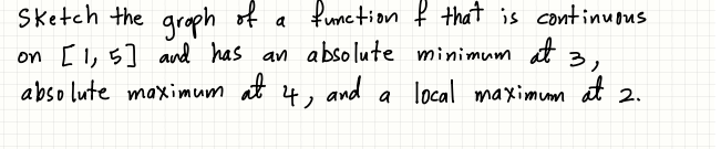 Solved Sketch the groph of a function f that is continuous | Chegg.com