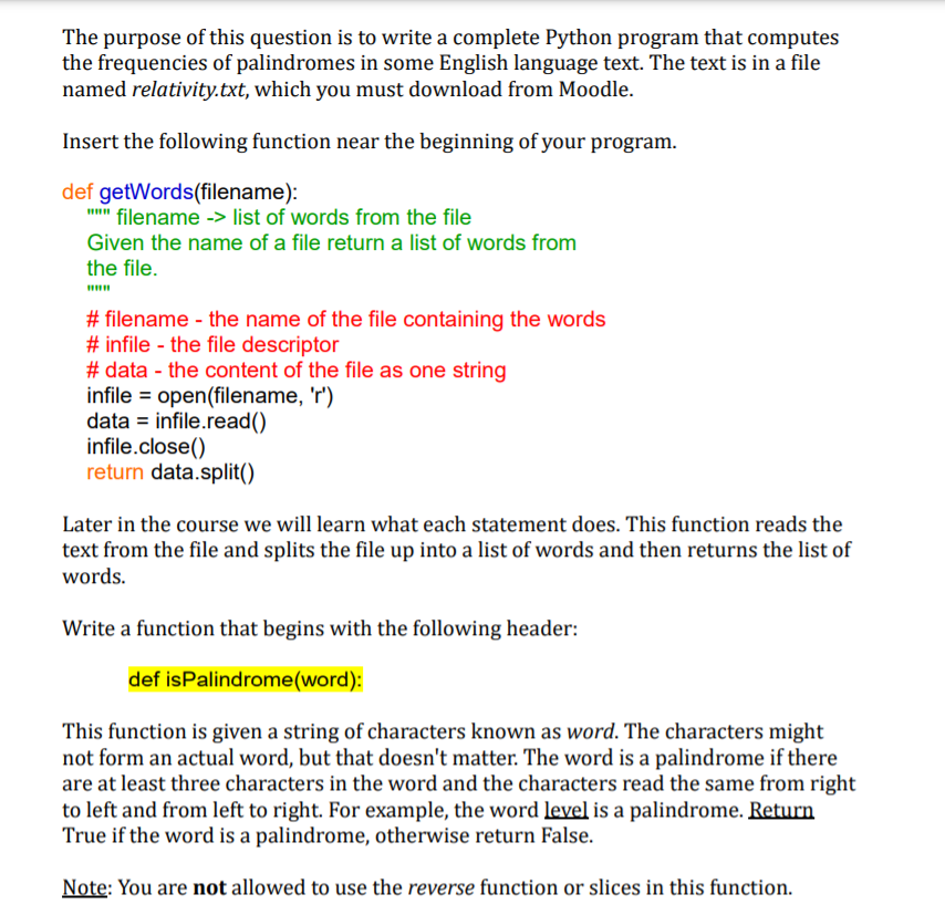 Solved It's a Python program Please write your own | Chegg.com