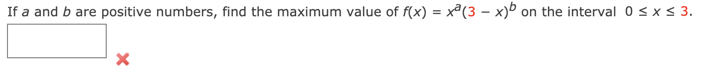 Solved If a and b are positive numbers, find the maximum | Chegg.com