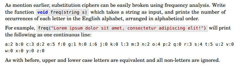 Solved As mention earlier, substitution ciphers can be | Chegg.com