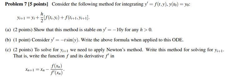Solved Problem 7 [5 points) Consider the following method | Chegg.com