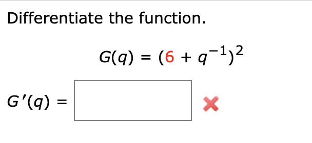 Solved Differentiate the function. G(t) = 5t + = at VO t | Chegg.com