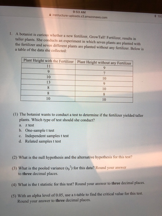 Solved 9:53 AM a instructure-uploads.s3.amazonaws.com s 100 | Chegg.com