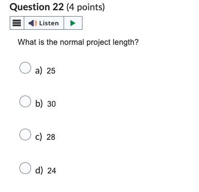 Solved Question 21 (4 points) Identify the critical path. | Chegg.com