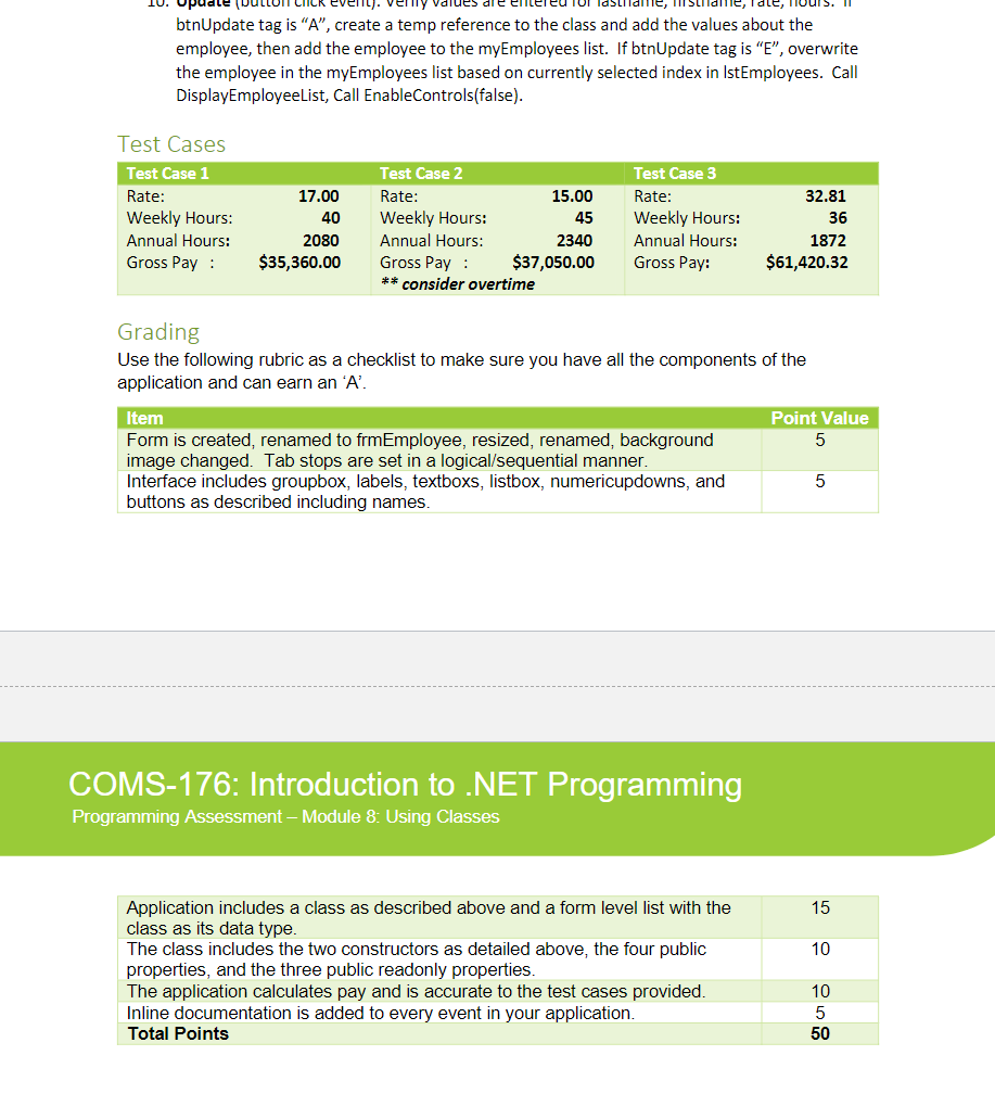 Solved COMS-1/6: Introduction to .NEI Programming | Chegg.com