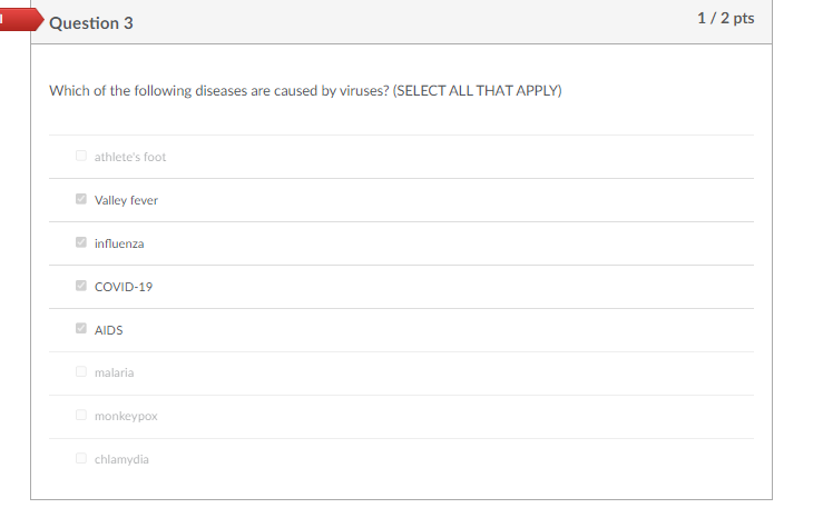 Solved Which of the following diseases are caused by | Chegg.com