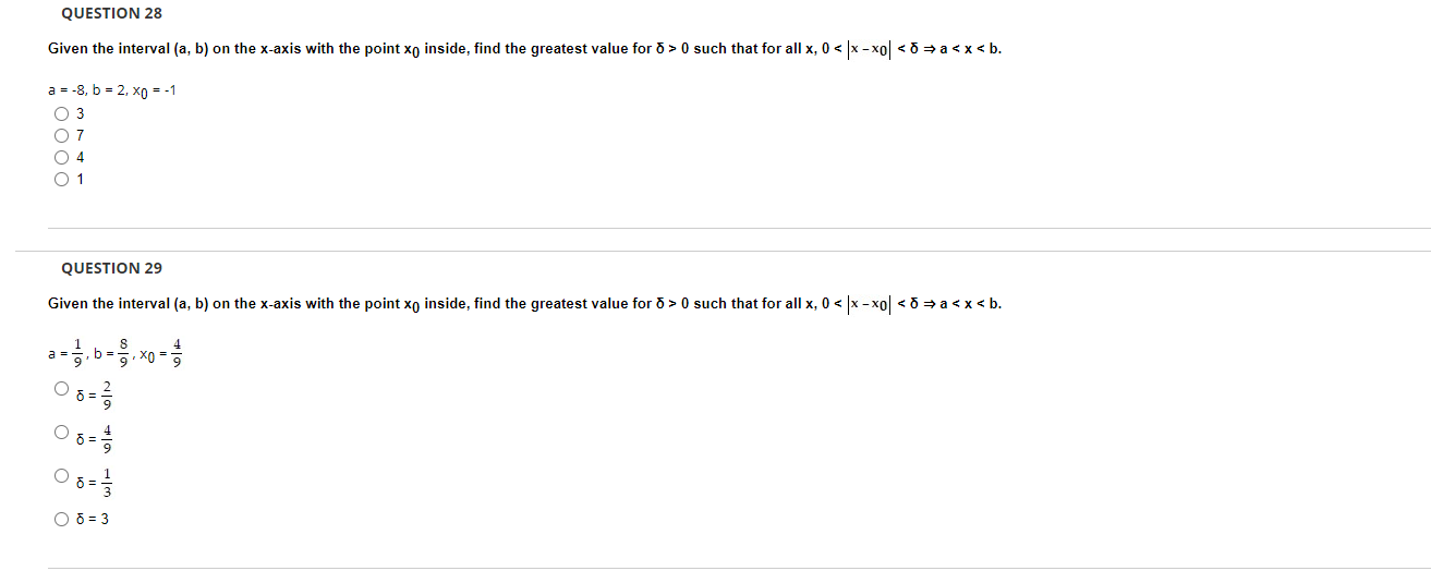 Solved QUESTION 28Given the interval (a,b) ﻿on the x-axis | Chegg.com