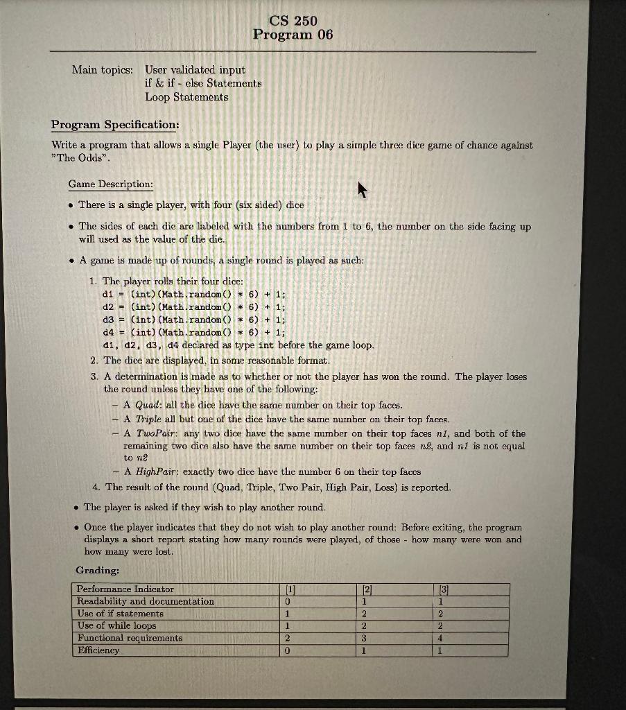 Solved Main topics: User validated input if \& if - else | Chegg.com