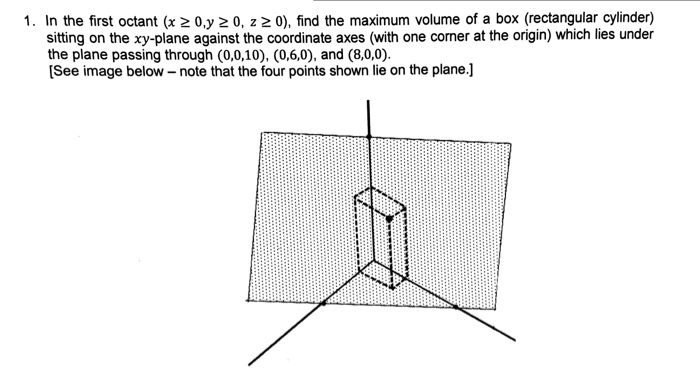 Solved In the first octant (x greaterthanorequalto 0, y | Chegg.com