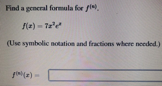 Solved Find a general formula for f(n). f(0) = 70e1 (Use | Chegg.com