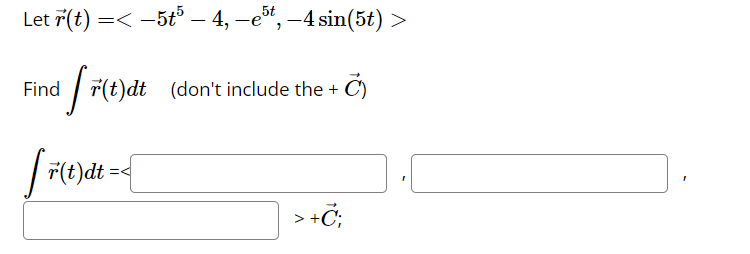 Solved Let r(t)= 2t2+5,5t5,−t9 . Find r′(t). r′(t)= Let | Chegg.com