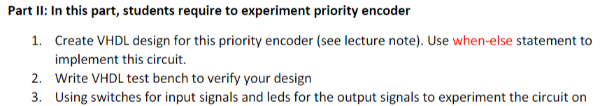 Solved Part I: In this part, students require to experiment | Chegg.com