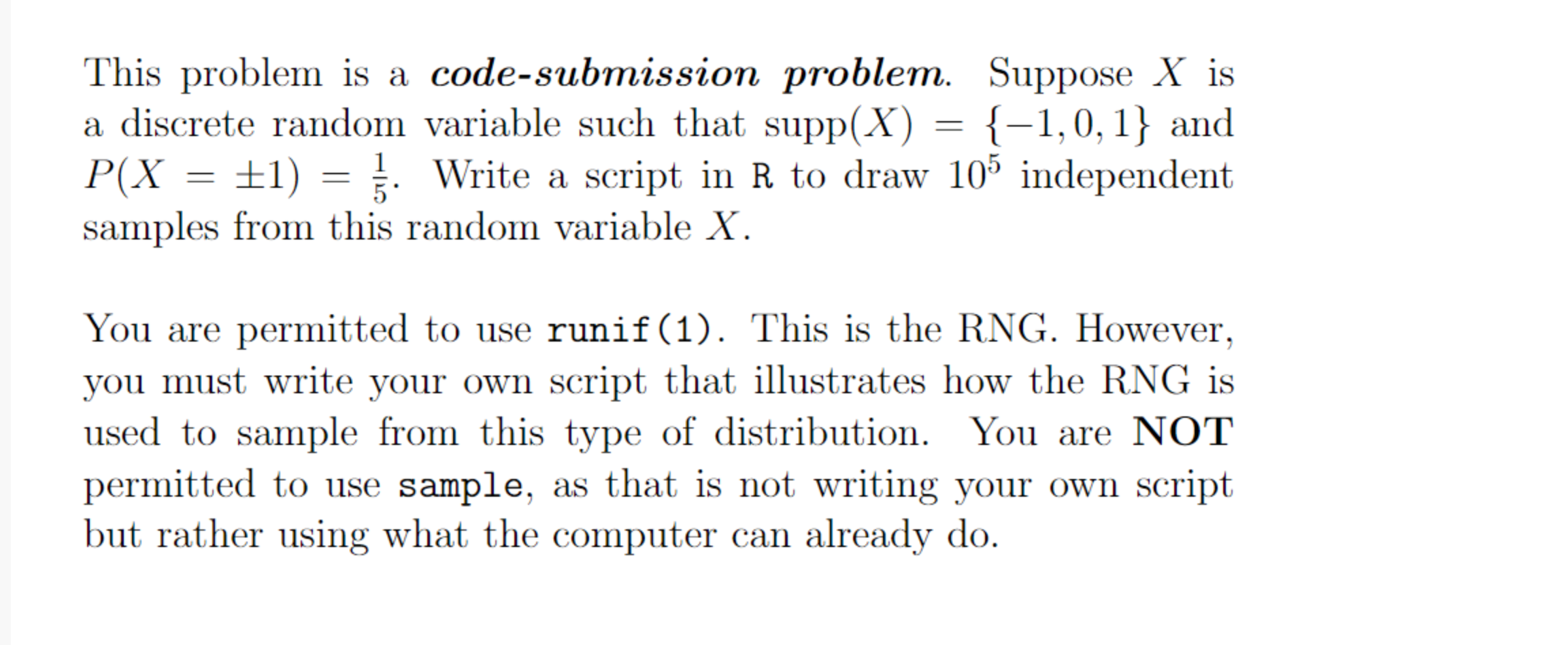 Solved This problem is a code-submission problem. Suppose X | Chegg.com