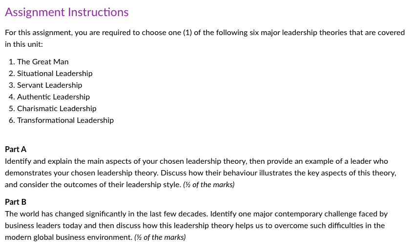 Solved Assignment Instructions For this assignment, you are | Chegg.com