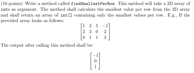 Solved a (10 points) Write a method called | Chegg.com