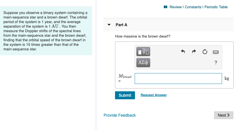 Solved I Review I Constants I Periodic Table Suppose you | Chegg.com