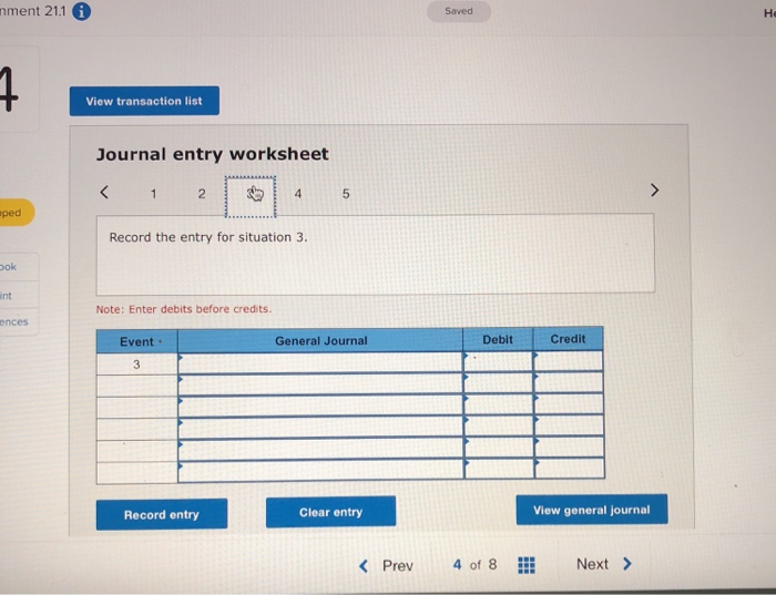 Solved Help Save & Exit Submit Check my work 4 Exercise 21-6 | Chegg.com